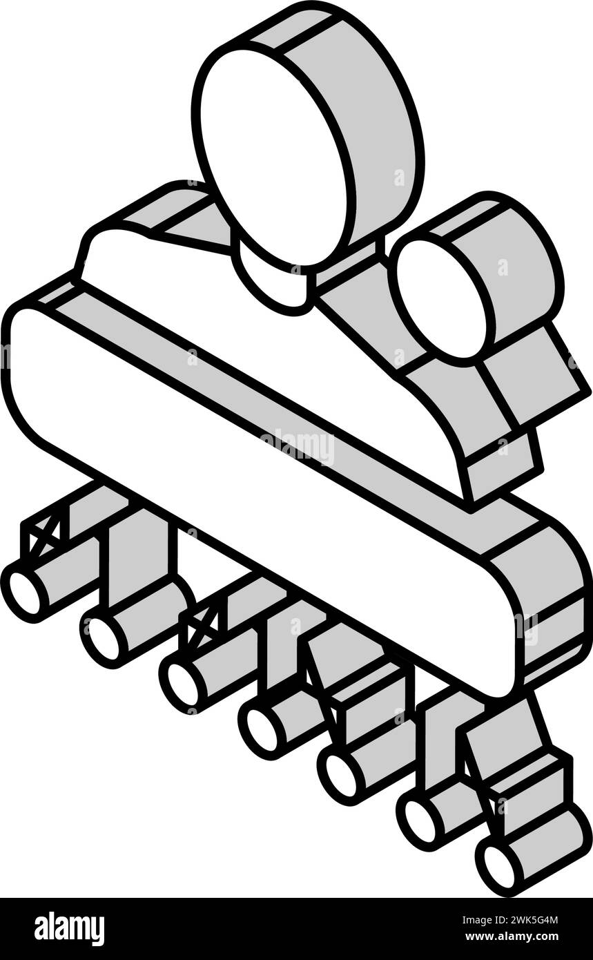 face recognition isometric icon vector illustration Stock Vector Image ...