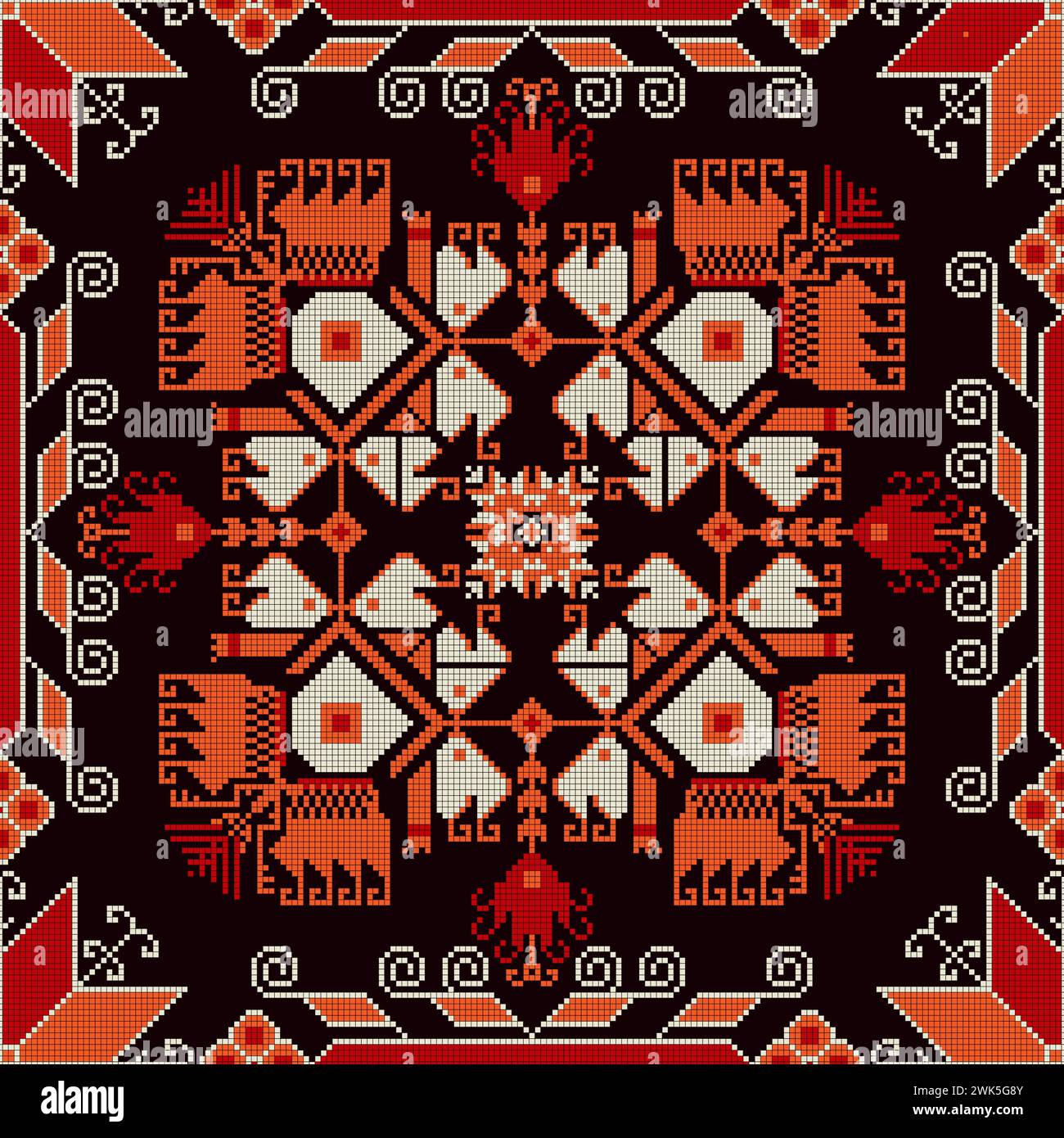 Bulgarian embroidery Stock Vector Images - Alamy
