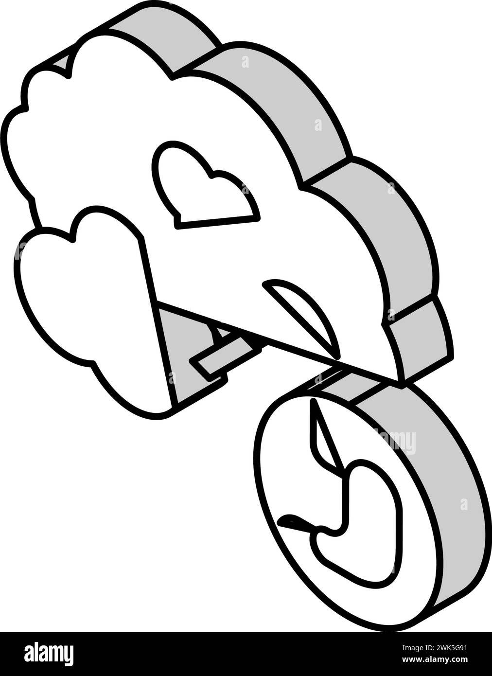 gassing digestion system isometric icon vector illustration Stock ...