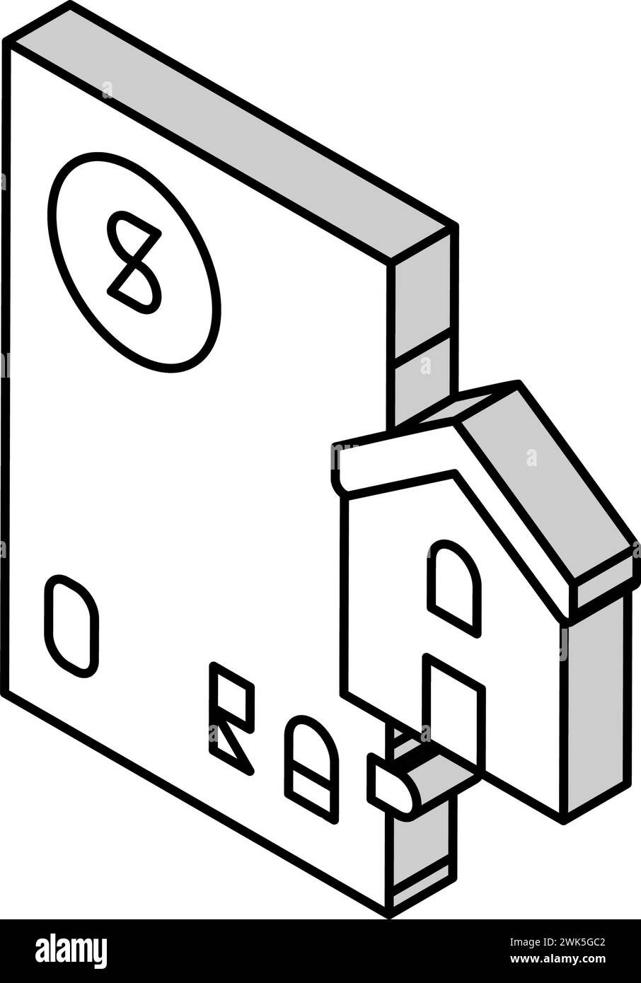 cheap house construction isometric icon vector illustration Stock ...