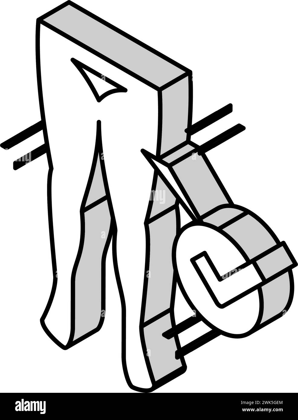 healthy legs isometric icon vector illustration Stock Vector Image ...