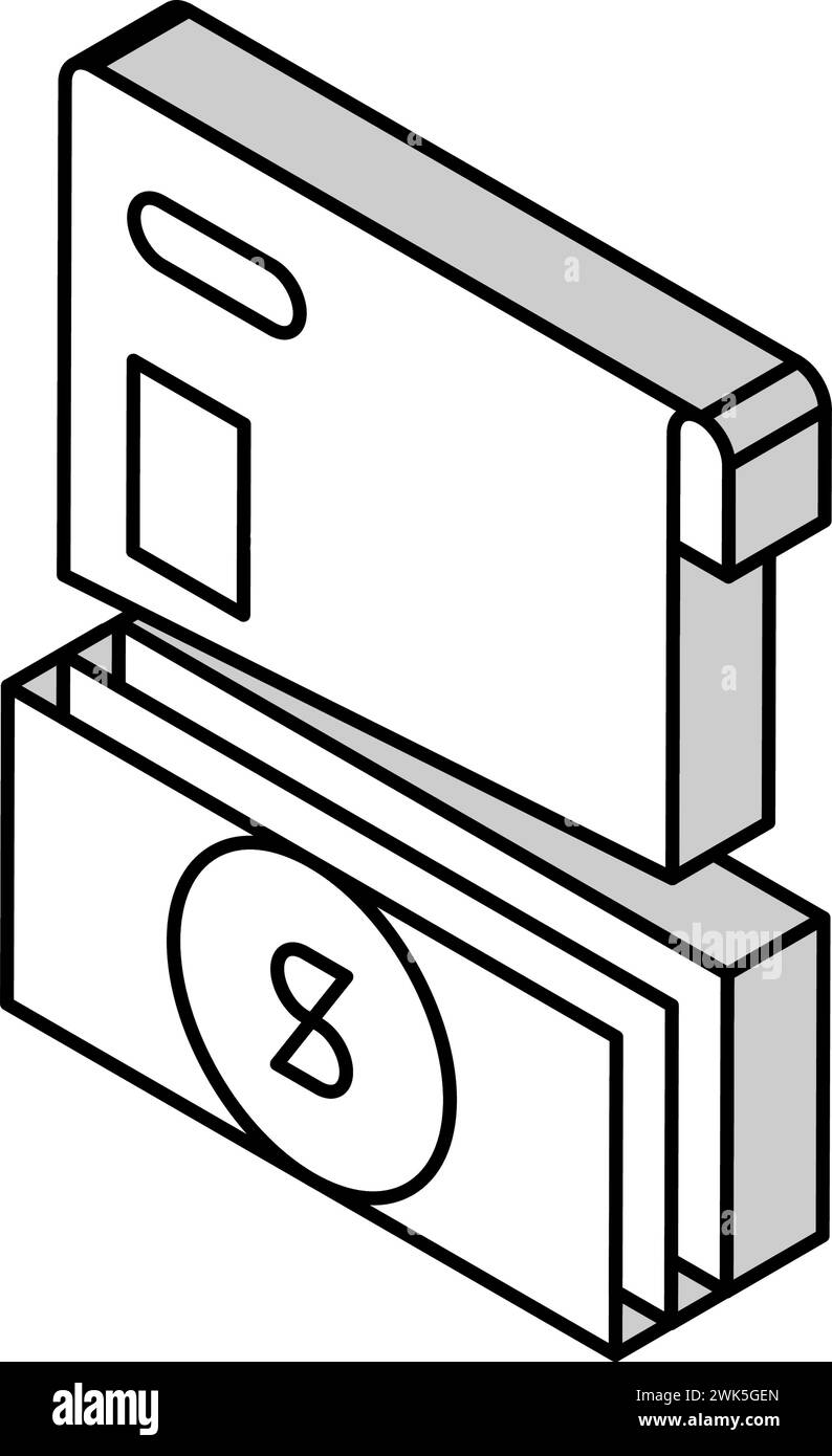 issue of allowance isometric icon vector illustration Stock Vector ...