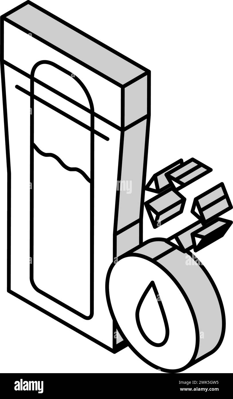 freezing milk storage isometric icon vector illustration Stock Vector ...