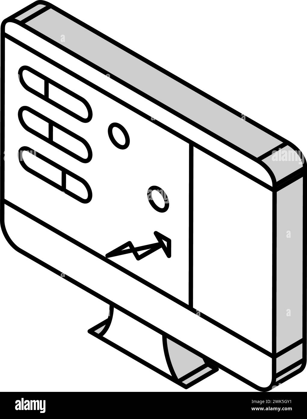 monitoring profit isometric icon vector illustration Stock Vector Image ...