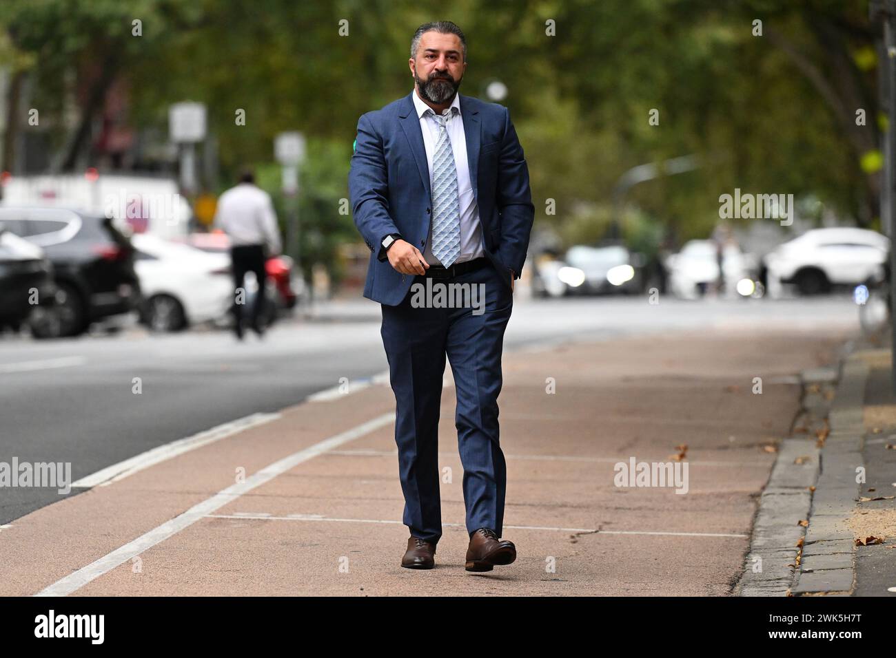 Melbourne, Australia. 19th Feb, 2024. Laith Hanna arrives at the ...