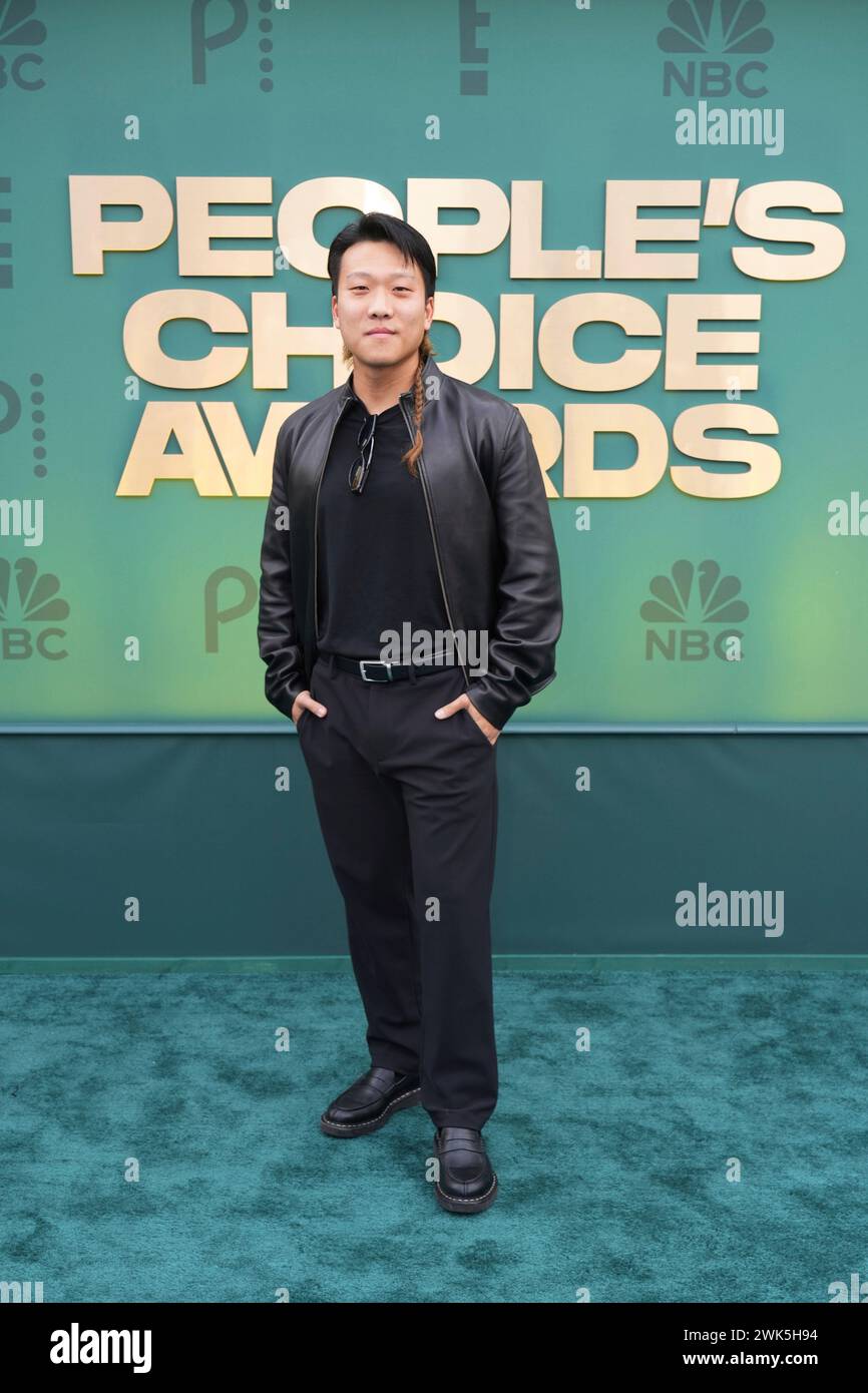 Joon Lee arrives at the People's Choice Awards on Sunday, Feb. 18, 2024 ...