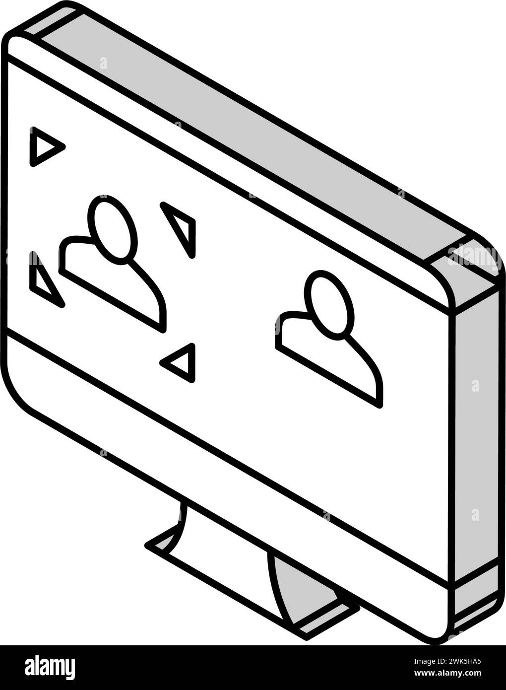 photo camera make card for face id isometric icon vector illustration ...