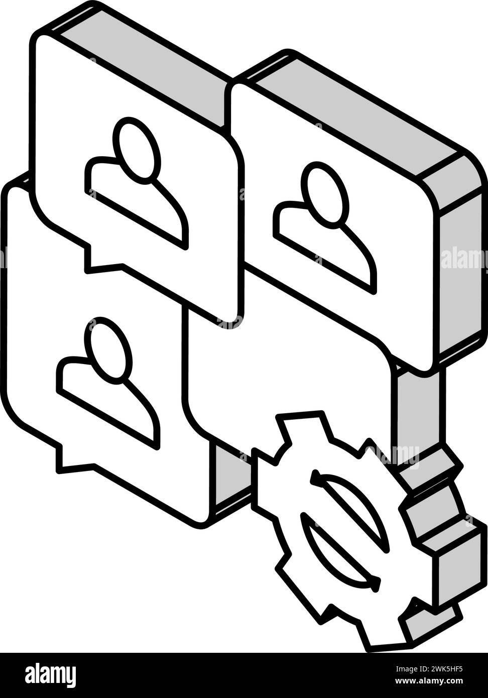 communication optimize isometric icon vector illustration Stock Vector ... communication optimize isometric icon vector illustration Stock Vector ...