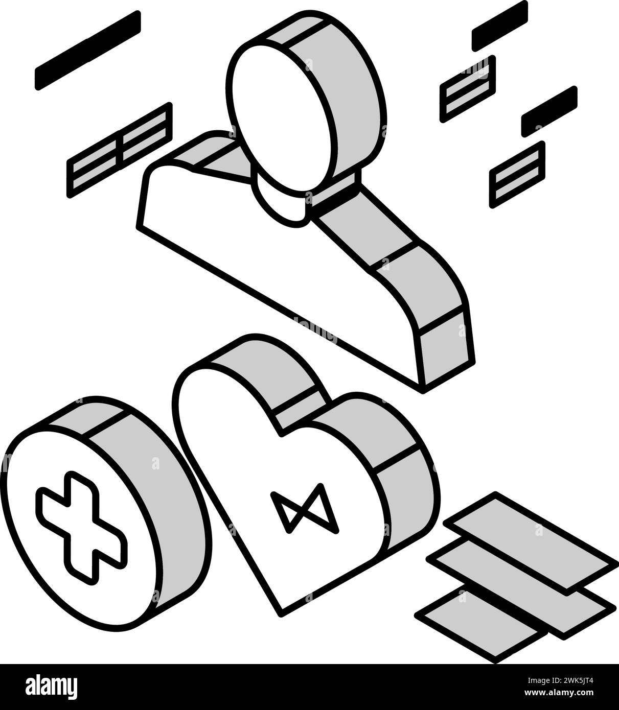 medical expert isometric icon vector illustration Stock Vector Image ...