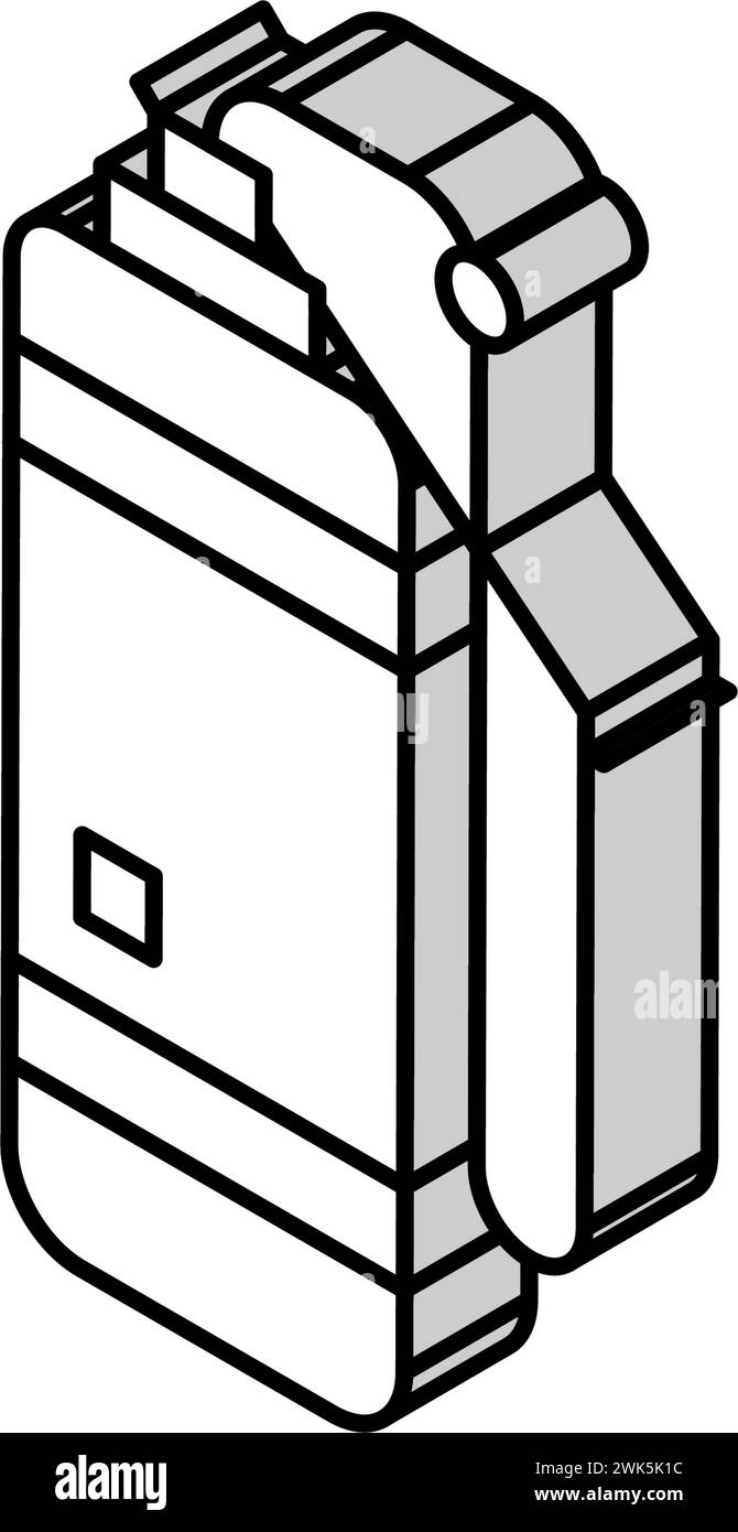 anesthesia gas cylinder isometric icon vector illustration Stock Vector ...