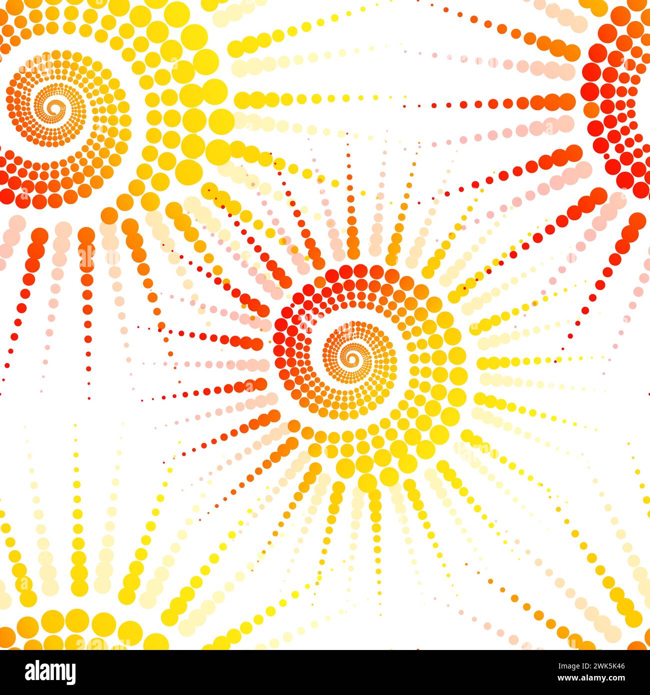 Seamless background with sun. hand drawing. Not AI. Vector illustration ...