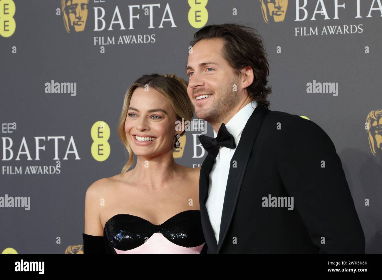 Margot Robbie and Tom Ackerley, 2024 EE BAFTA Film Awards, The Royal ...