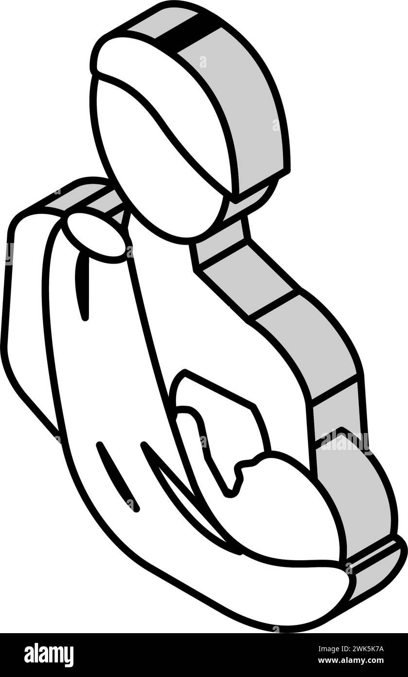 mother feeding newborn baby isometric icon vector illustration Stock ...