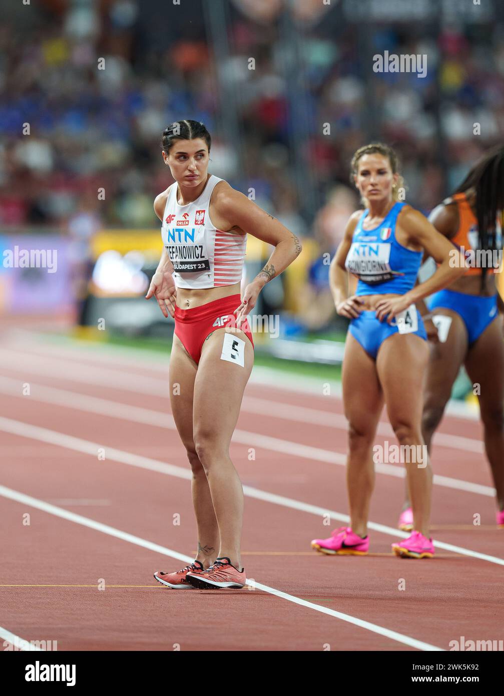 Magdalena STEFANOWICZ participating in the 4x100 meters relay at the ...
