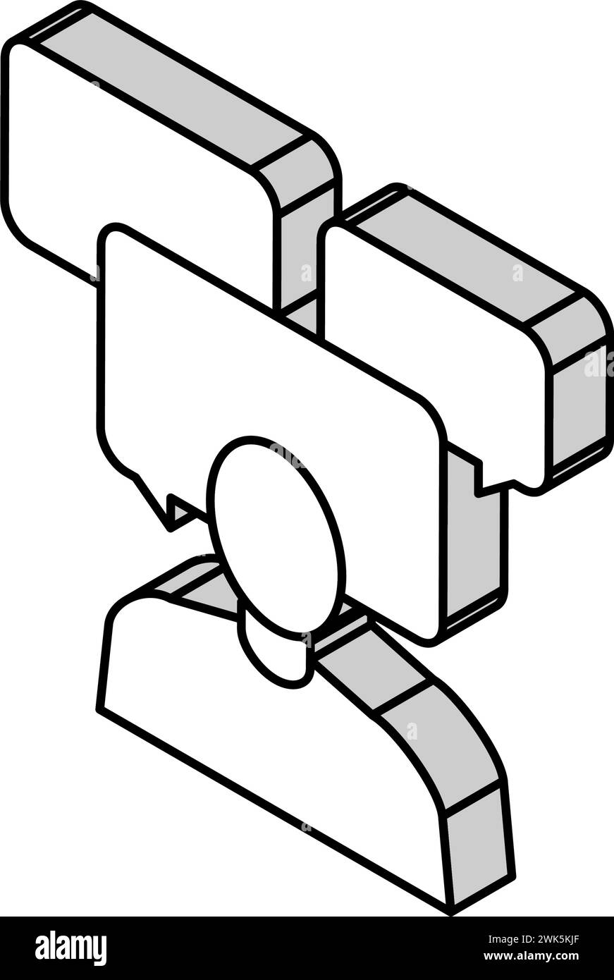 communication soft skill isometric icon vector illustration Stock ...