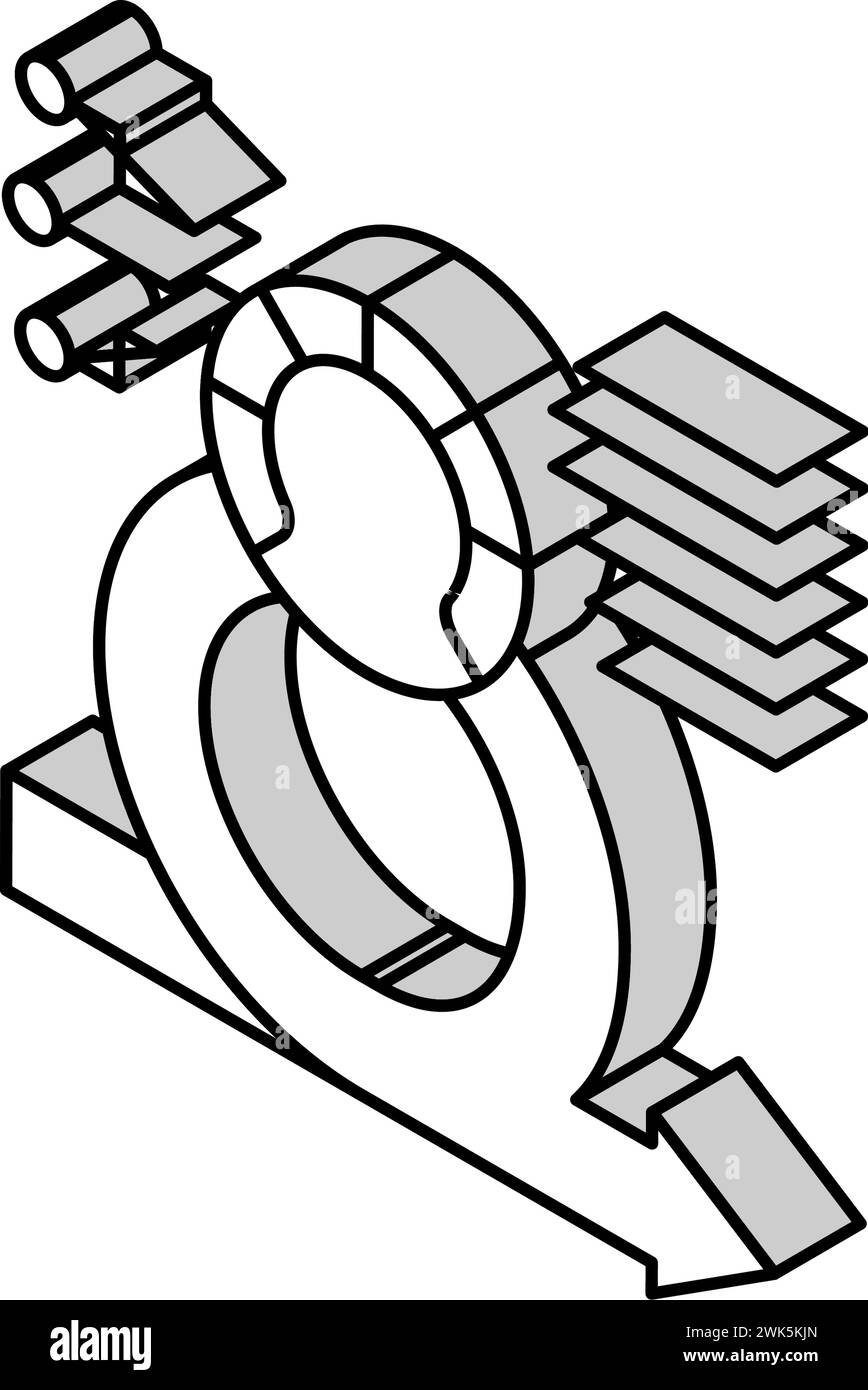 speed achievement task optimization isometric icon vector illustration ...