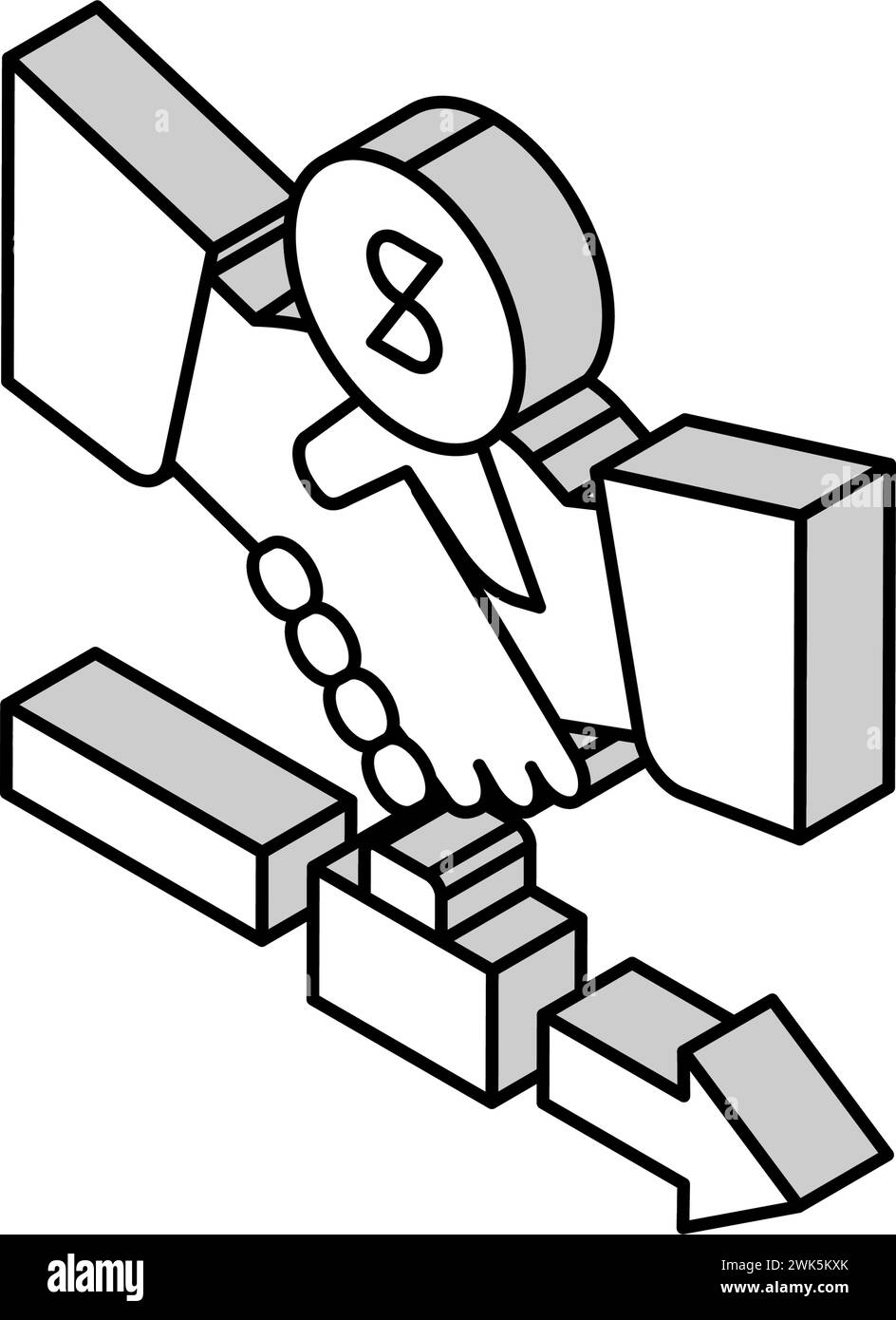 severance pay allowance isometric icon vector illustration Stock Vector ...