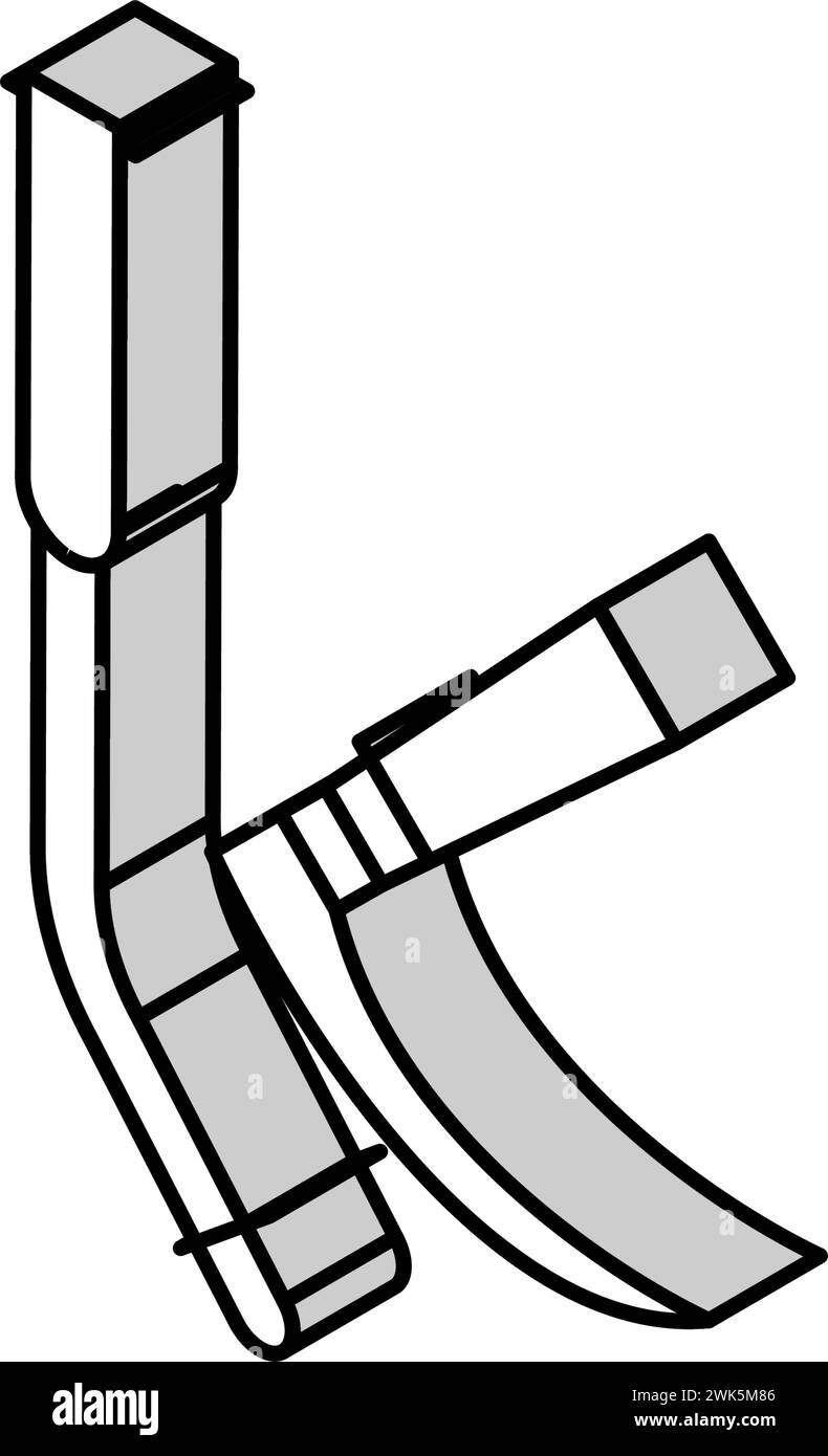 tracheal intubation tools isometric icon vector illustration Stock ...