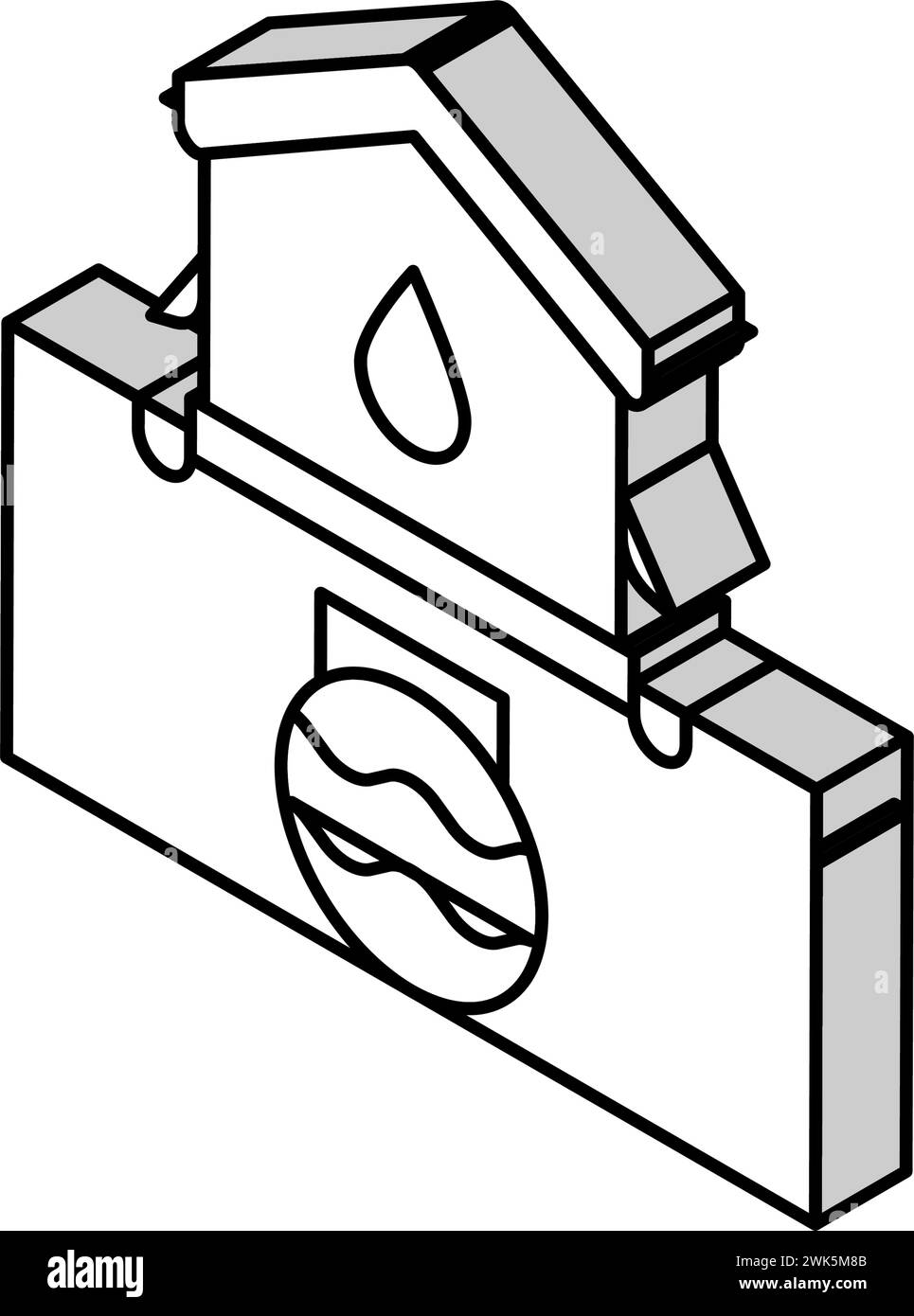 house drainage system isometric icon vector illustration Stock Vector ...