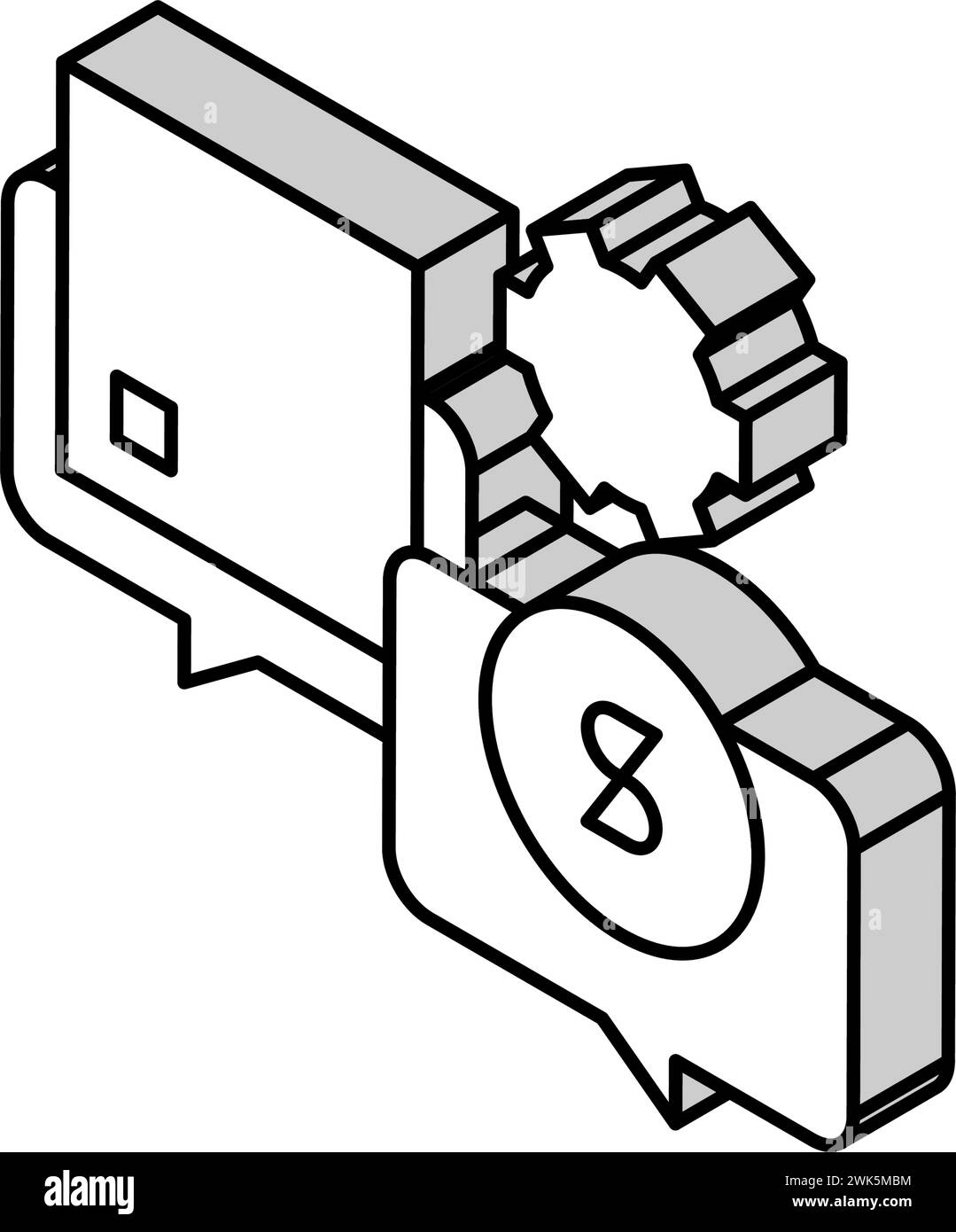 procurement process isometric icon vector illustration Stock Vector ...