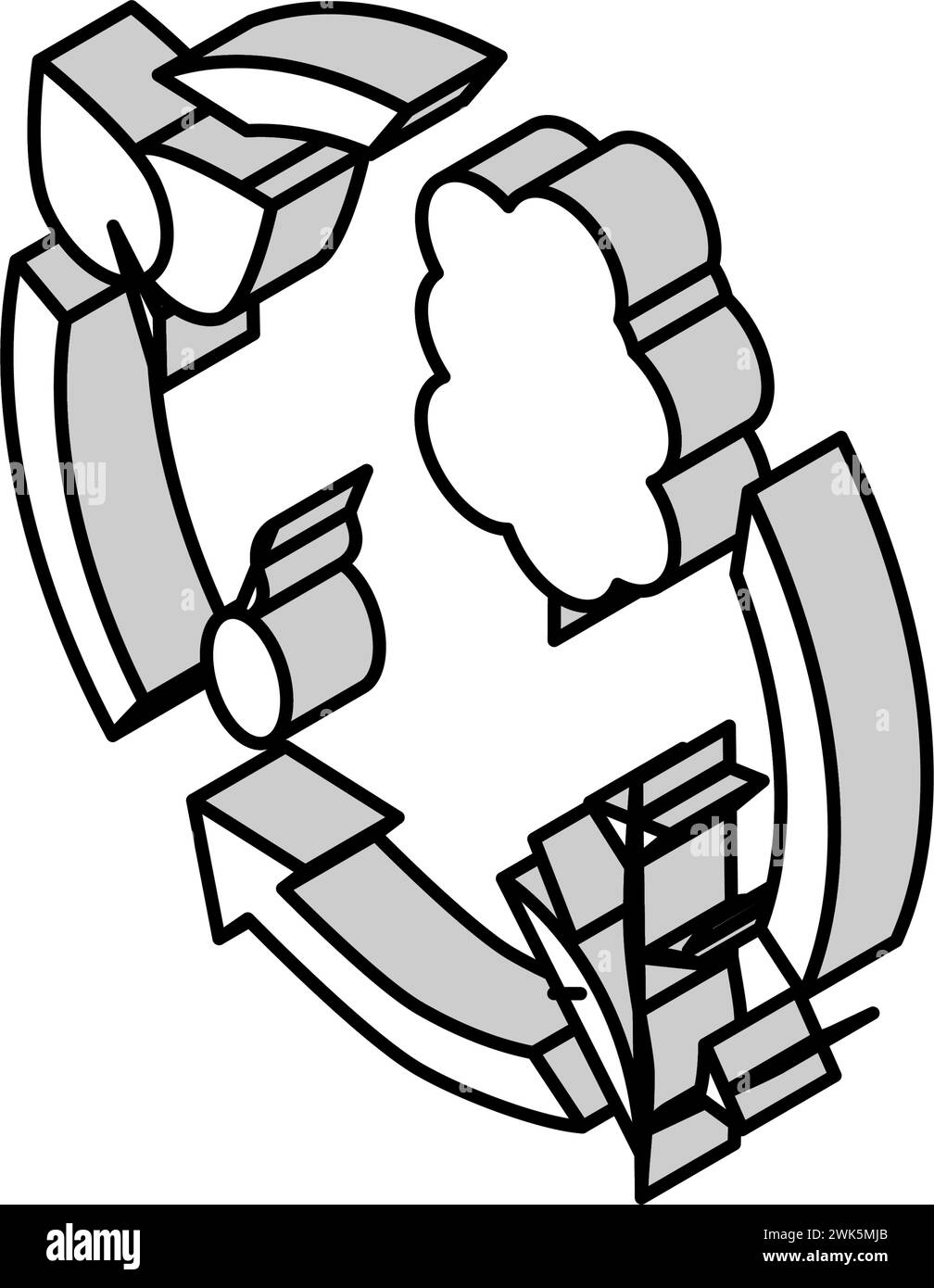 life cycle isometric icon vector illustration Stock Vector Image & Art ...