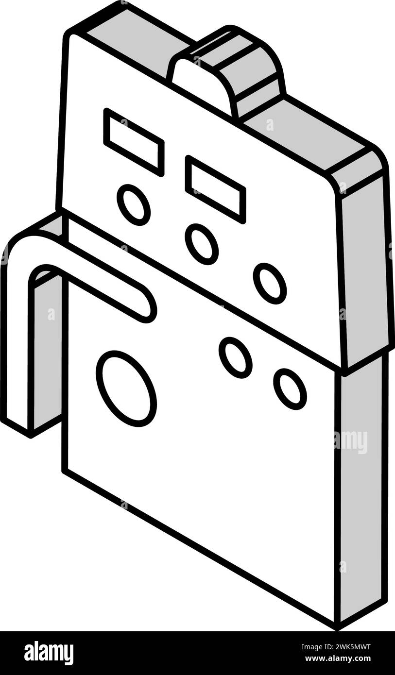 Semiautomatic Device Isometric Icon Vector Illustration Stock Vector Image And Art Alamy