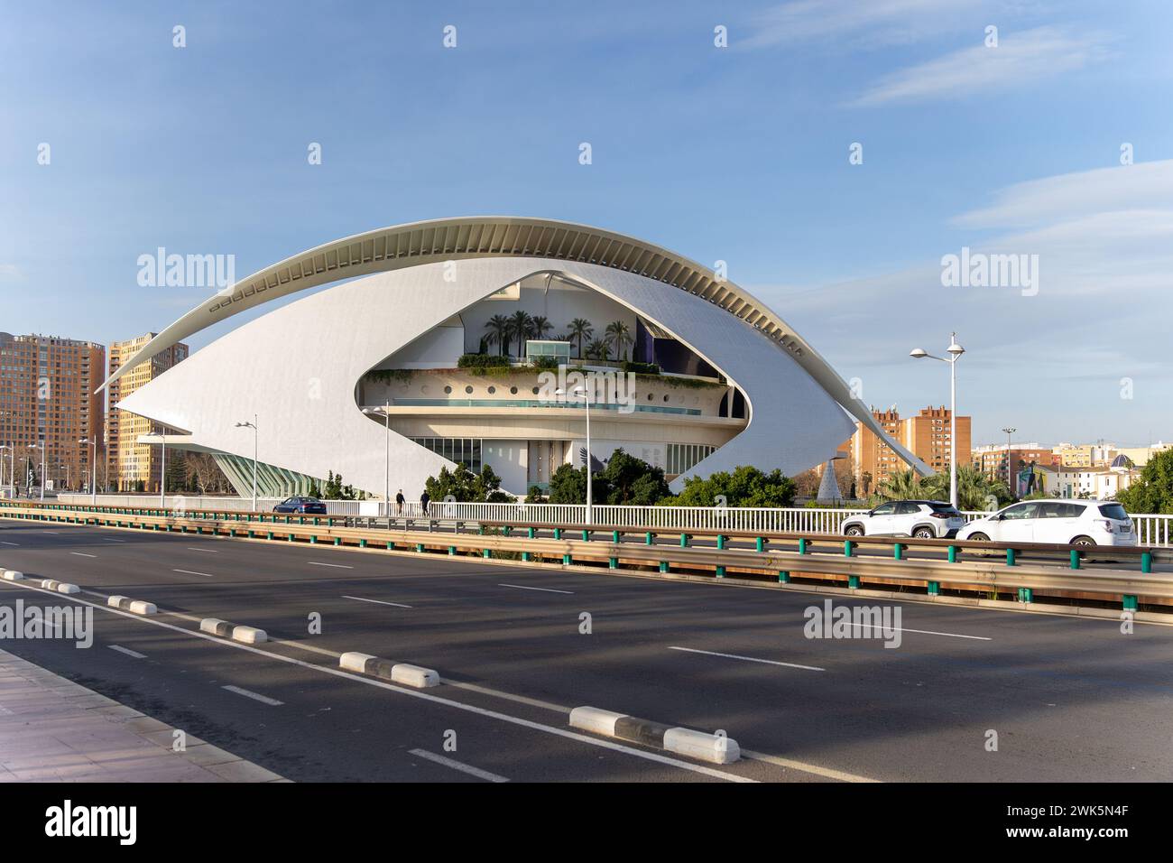 The Opera House, Palau de les Arts Reina Sofía, Valencia,Spain Stock ...