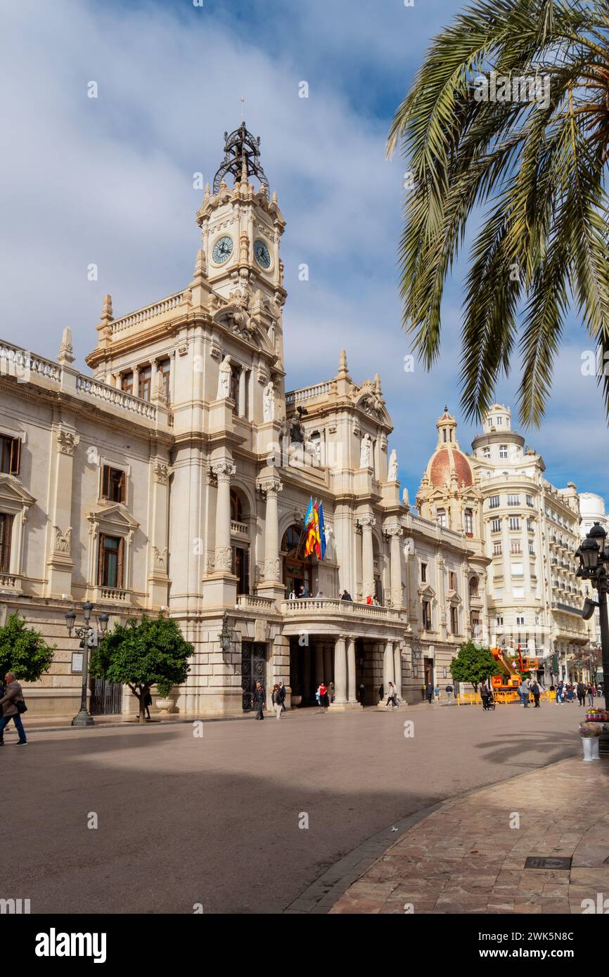 Valencia, Spain - 02.08.2024: Valencia city hall Valencia, Spain ...