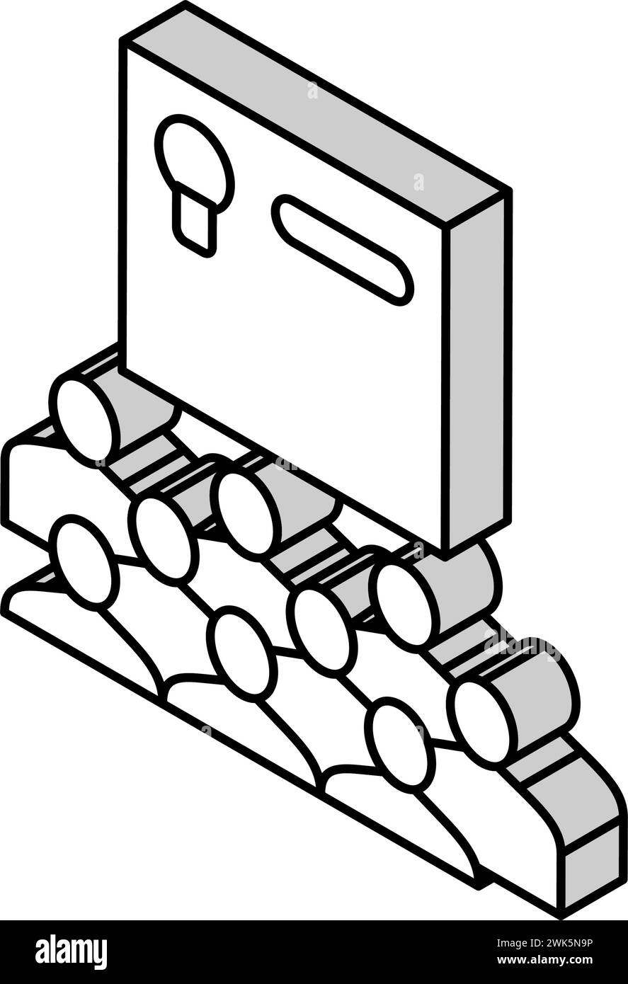 user agreement crowdsoursing isometric icon vector illustration Stock ...