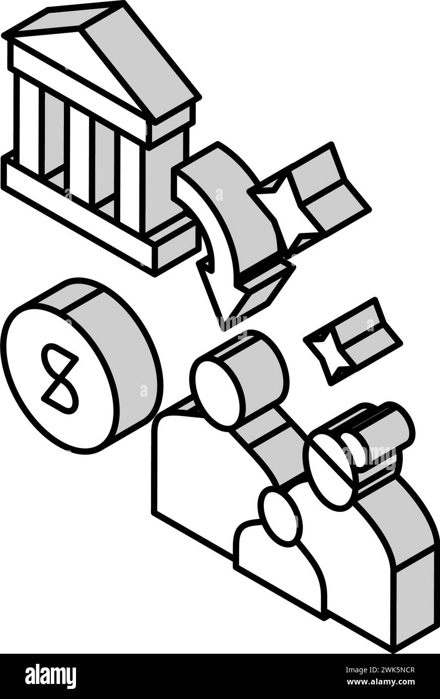 social benefits isometric icon vector illustration Stock Vector Image ...