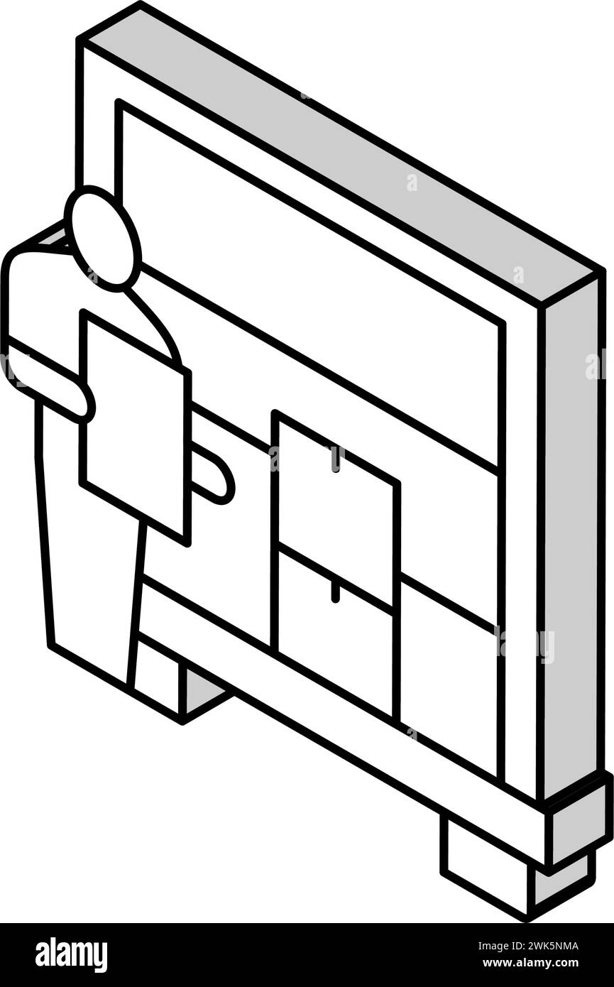 delivering service procurement isometric icon vector illustration Stock ...