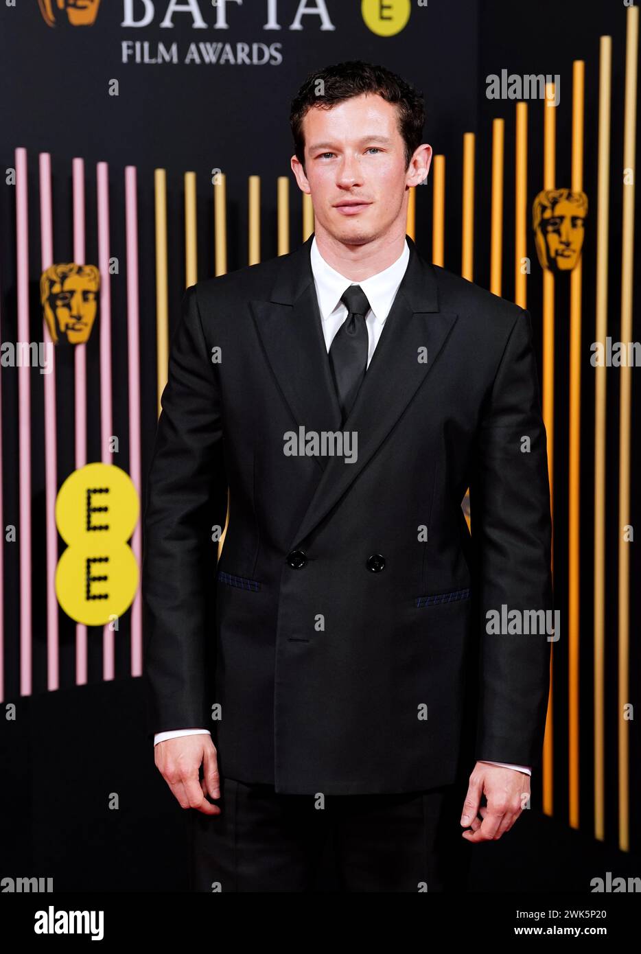 Callum Turner attends the Bafta Film Awards 2024, at the Royal Festival ...