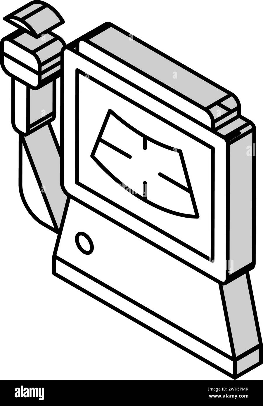 ultrasound radiology computer isometric icon vector illustration Stock ...
