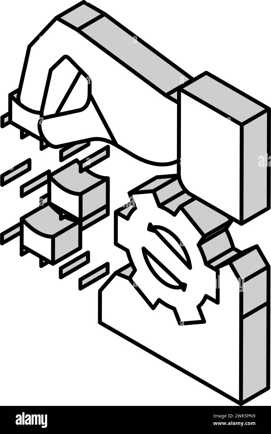 analyzing and optimization isometric icon vector illustration Stock ...