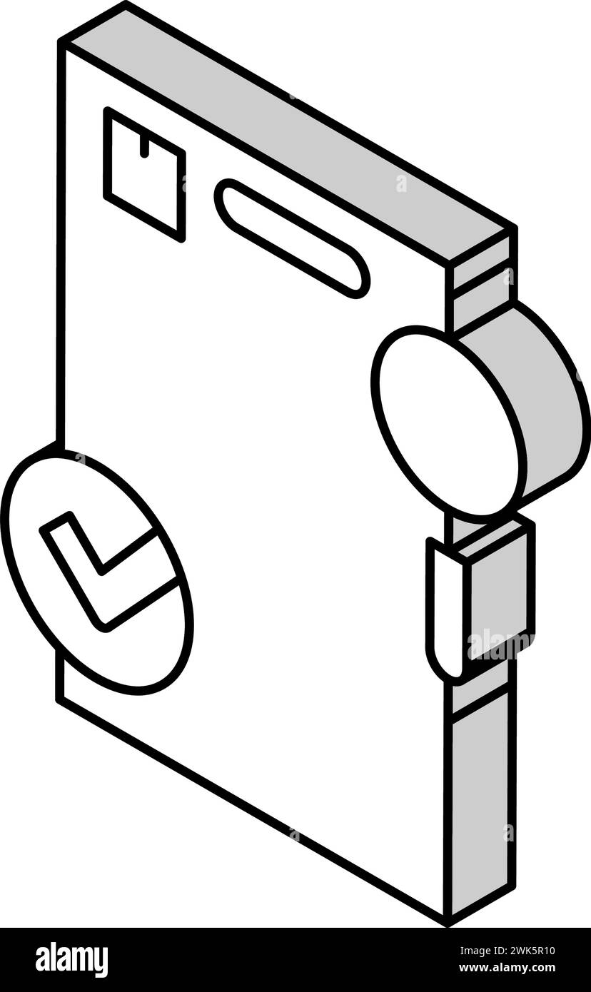 requisition review isometric icon vector illustration Stock Vector ...