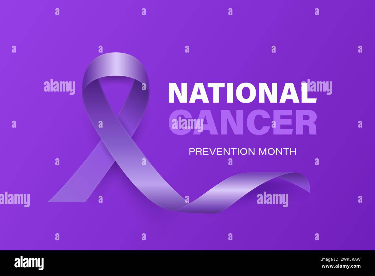 National Cancer Prevention Month, February. Banner, Card, Placard with ...