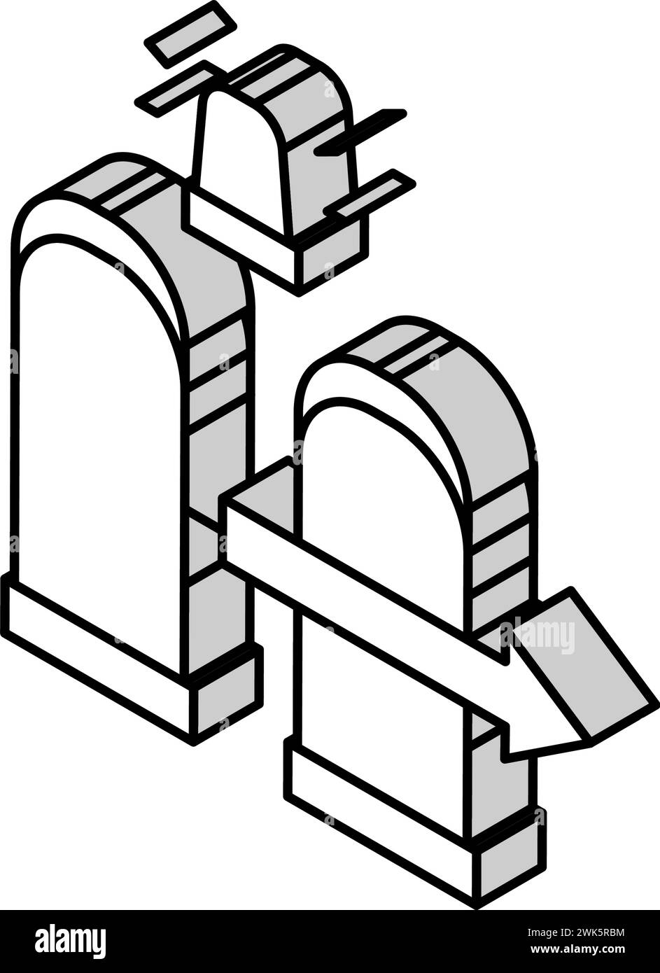 technology rfid for access isometric icon vector illustration Stock ...