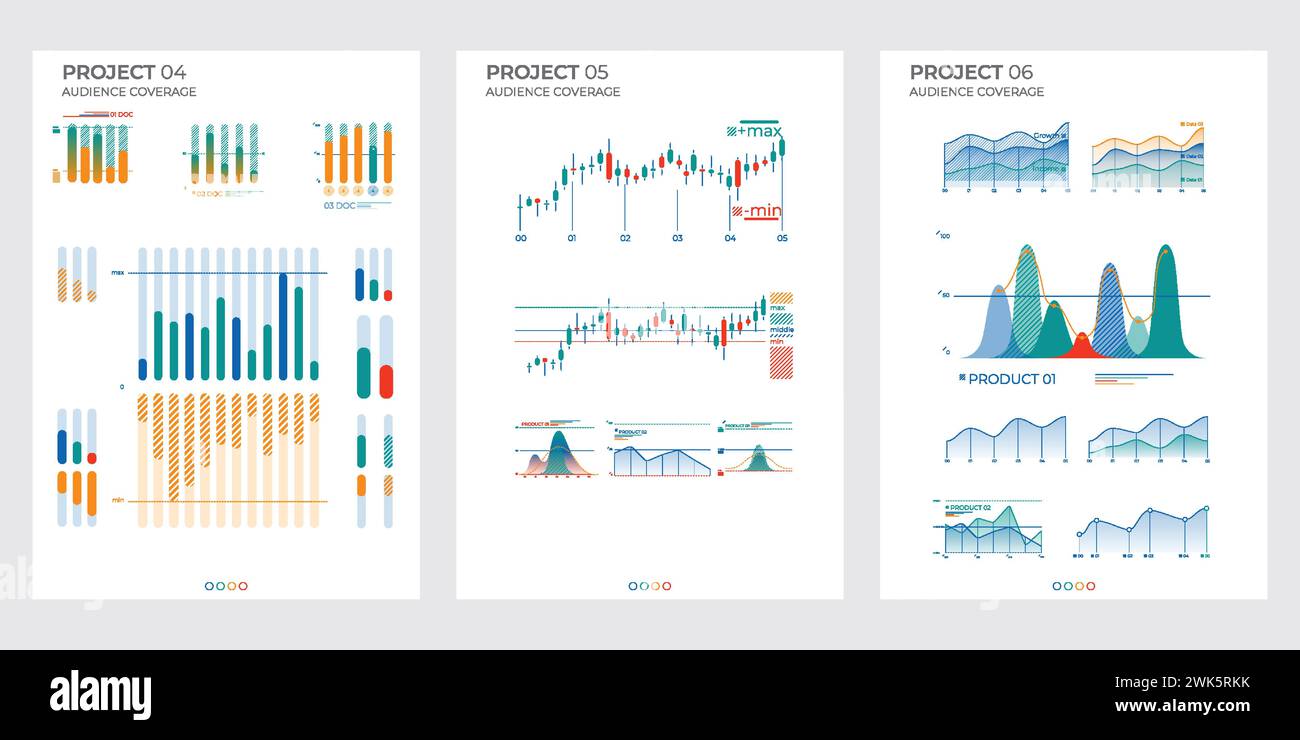 Design business elements charts in color. Finance Charts Stock Vector ...