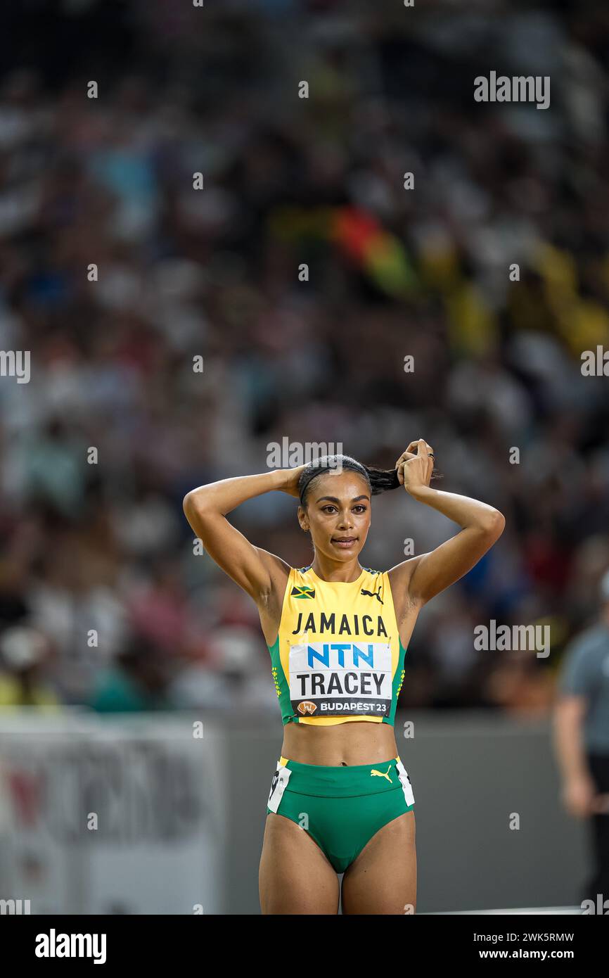 Adelle TRACEY participating in the 800 meters at the World Athletics ...