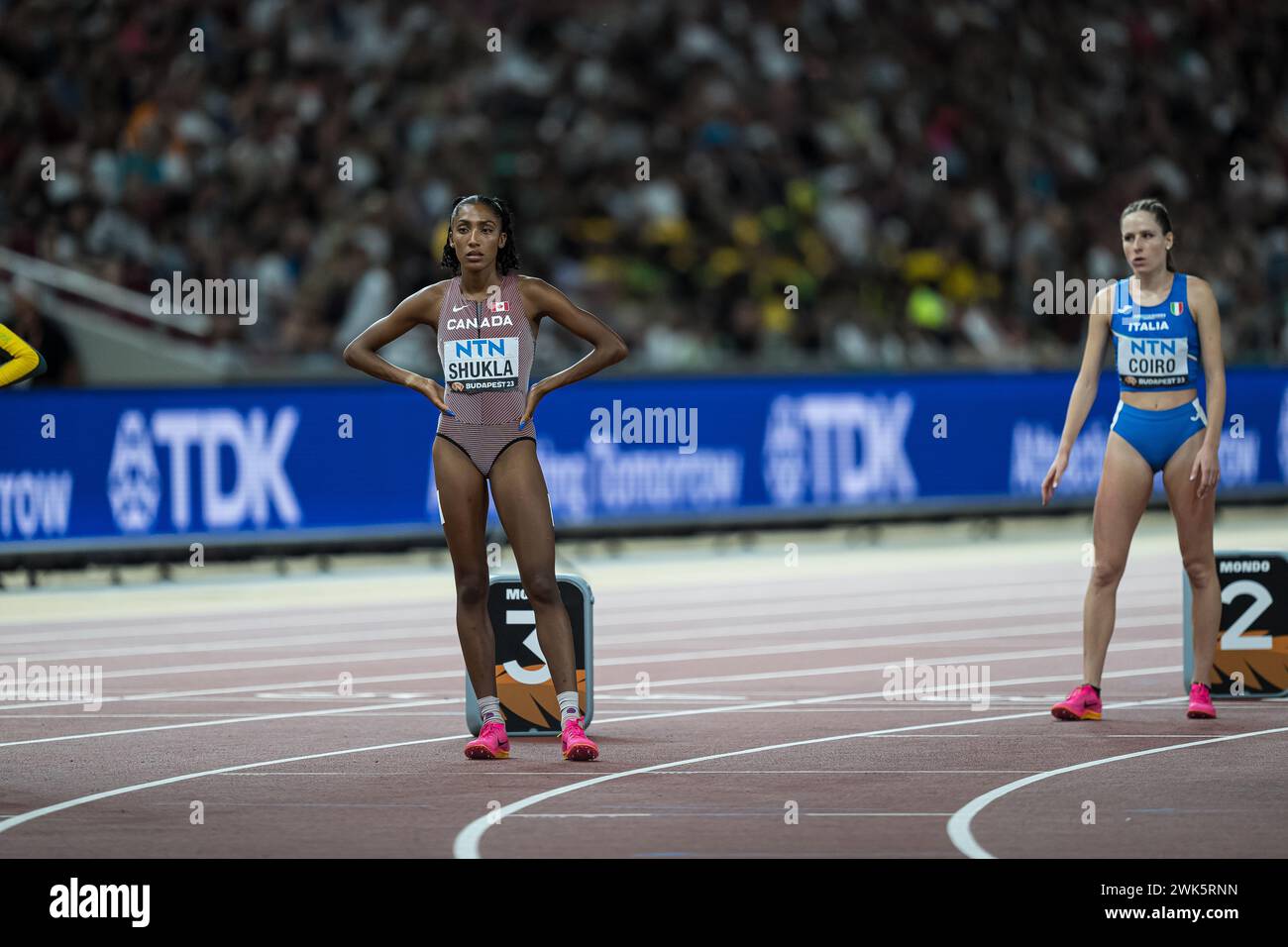 Jazz SHUKLA participating in the 800 meters at the World Athletics ...