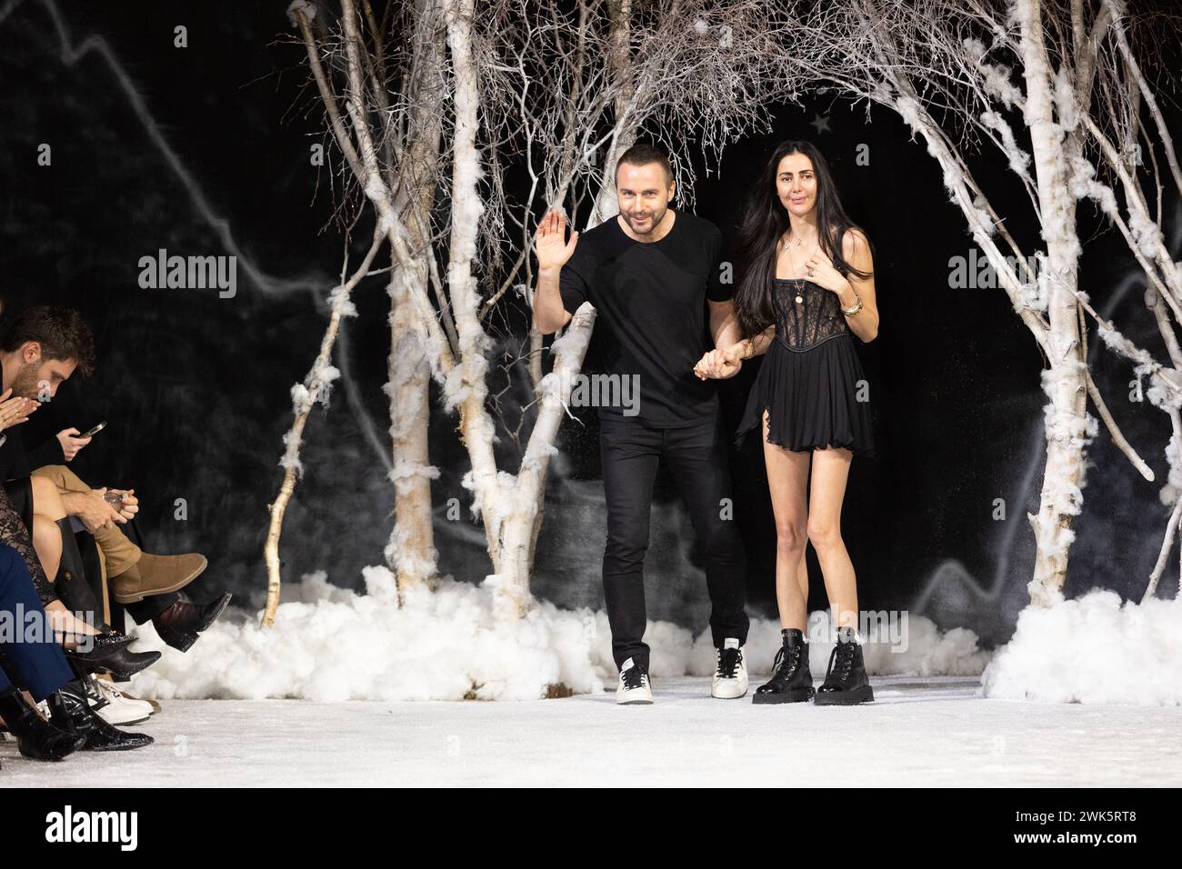 London, UK. February 18th, 2024. Designers Hila and Kristian Aadnevik ...
