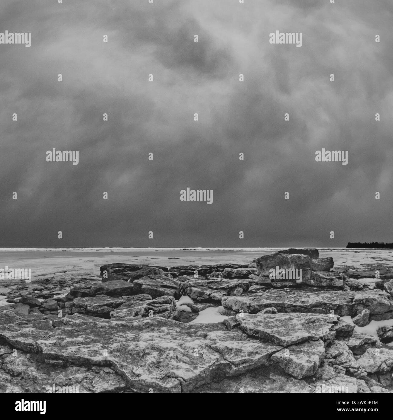 These Black and white images are of the Door County Peninsula located ...