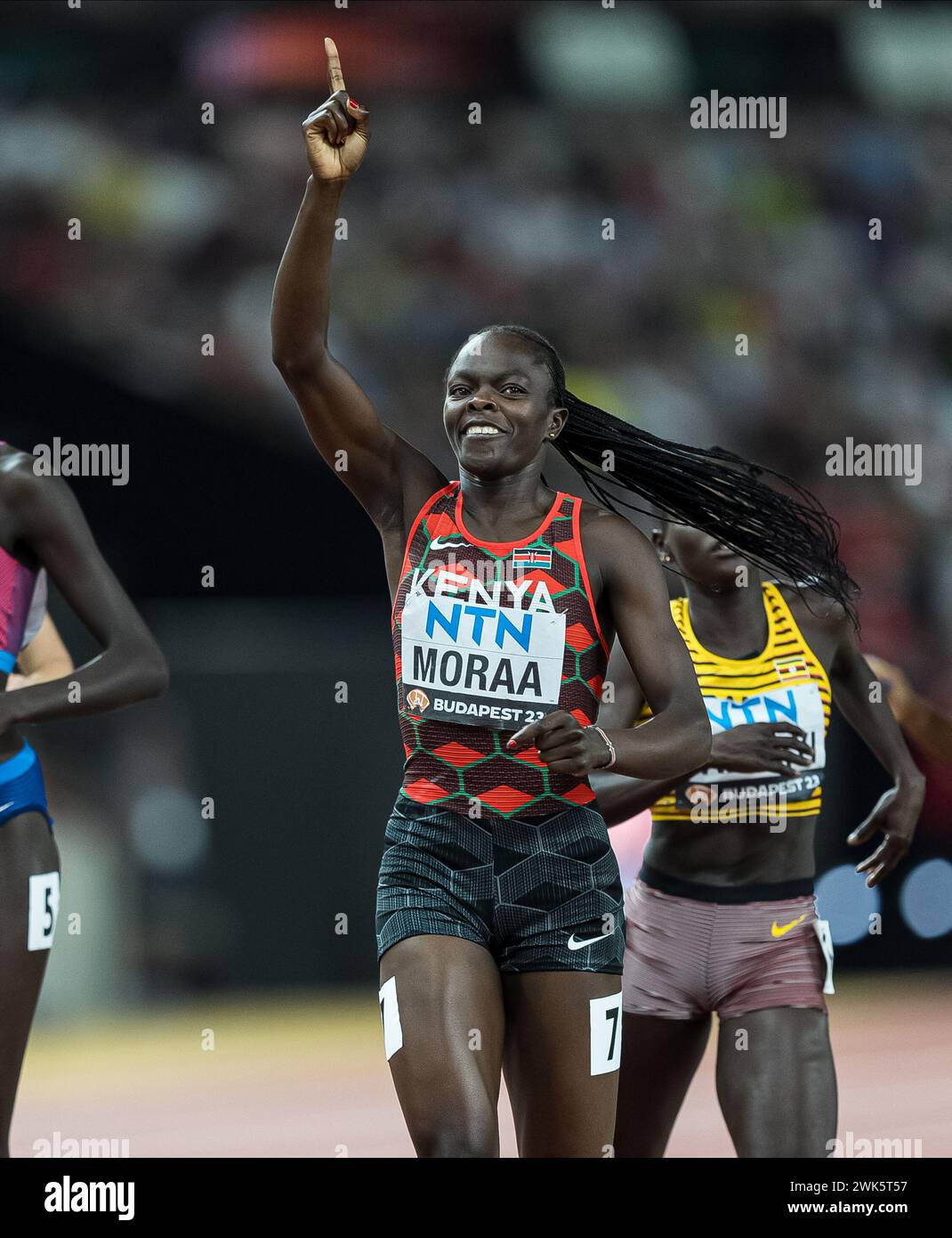 Mary MORAA participating in the 800 meters at the World Athletics ...