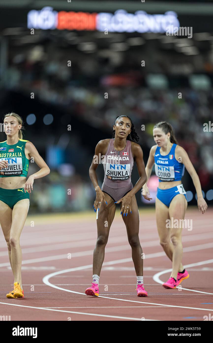 Jazz SHUKLA participating in the 800 meters at the World Athletics ...