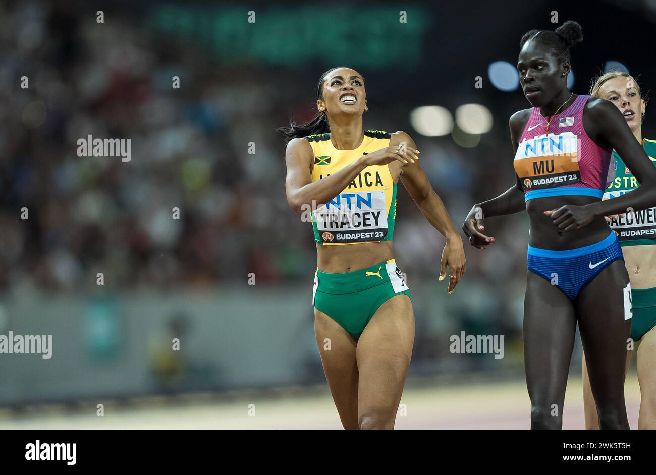 Adelle TRACEY participating in the 800 meters at the World Athletics ...