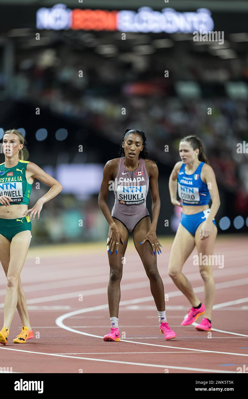 Jazz SHUKLA participating in the 800 meters at the World Athletics ...