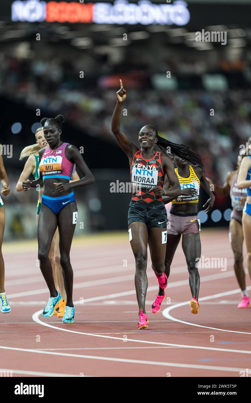 Mary MORAA participating in the 800 meters at the World Athletics ...