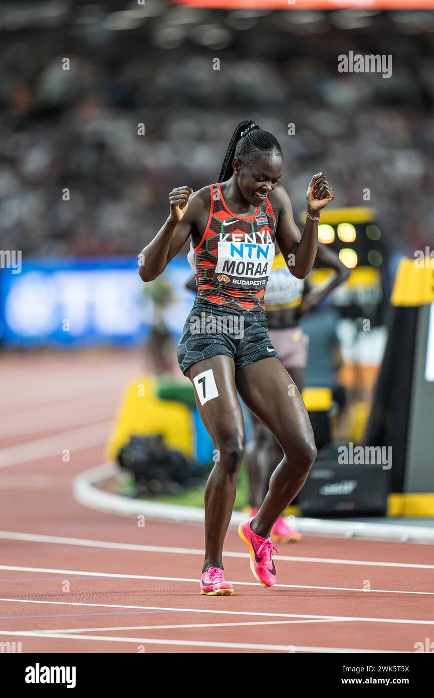 Mary MORAA participating in the 800 meters at the World Athletics ...