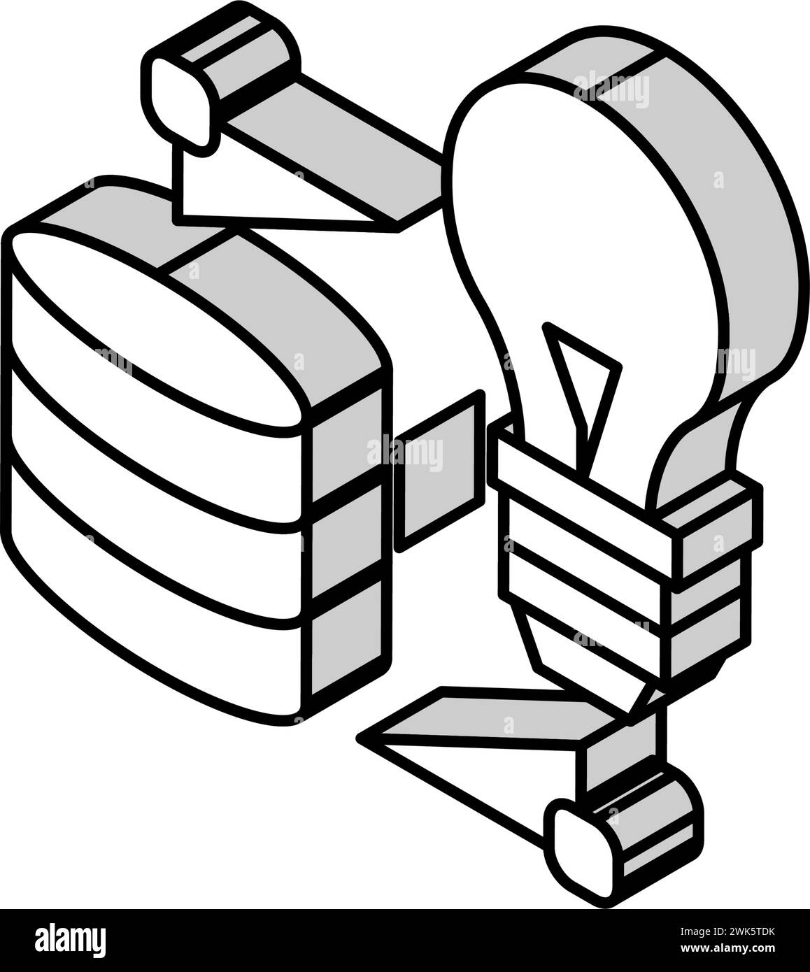 Idea Realization Digital Processing Isometric Icon Vector Illustration Stock Vector Image And Art