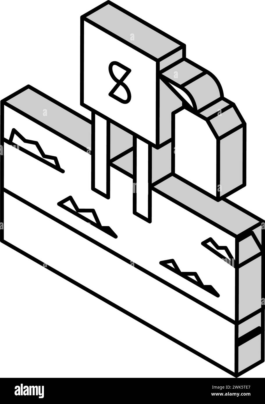 sale land isometric icon vector illustration Stock Vector Image & Art ...